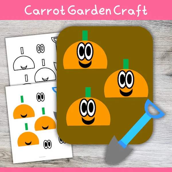 Create Fun Carrot Garden Craft with Our Easy Template